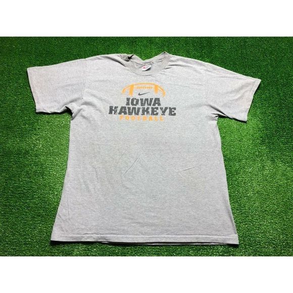 Nike | Shirts | Vintage 9s Nike Iowa Hawkeye Football Graphic Single ...
